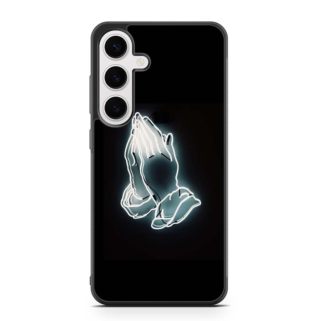 Drake 6 Praying Hands Neon Light Samsung Galaxy S24 | S24+ | S24 Ultra ...